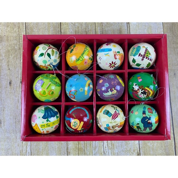 Crate&Barrel | Holiday | Crate Barrel Twelve Days Of Christmas Ornament ...